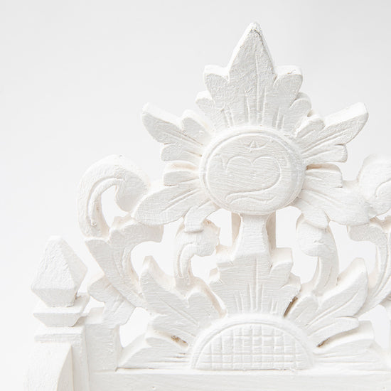 White Wooden Small Shrine - Made in Bali | DharmaCrafts