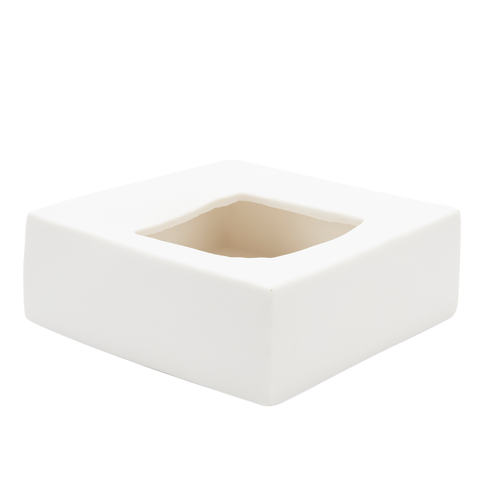 Porcelain Statue Holder - for Buddha Head Statue | DharmaCrafts