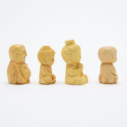 Miniature Wooden Bodhisattva Statue - Mini Buddhas | DharmaCrafts