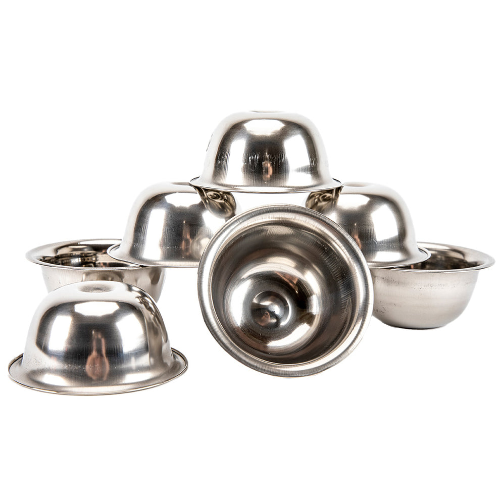 Set of 7 Steel Buddhist Offering Bowls - Water Offerings | DharmaCrafts