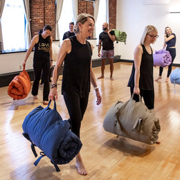 Organic Cotton Roll Up and Go Yoga Mat - Organic Cotton | DharmaCrafts