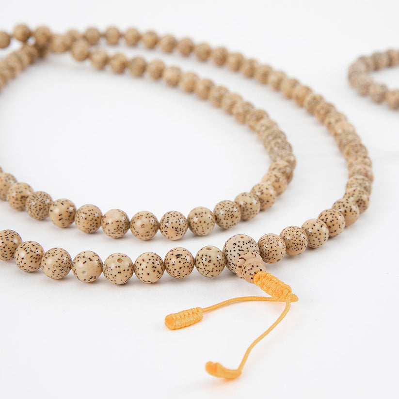 Lotus Seed Mala Beads Set - Buddhist Mala | DharmaCrafts