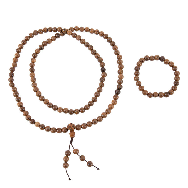 Coconut Wood Japa Mala with 108 Beads | DharmaCrafts