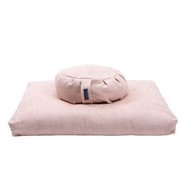 Organic Cotton Fill Luxe Woven Zafu Zabuton Set Meditation Cushions ...