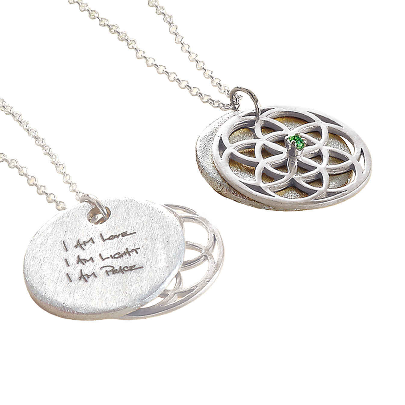 I AM LOVE Mandala Necklace, Seed of Life - DharmaCrafts