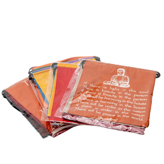 Small Prayer Flag in Soft Colors - Positive Affirmations | DharmaCrafts